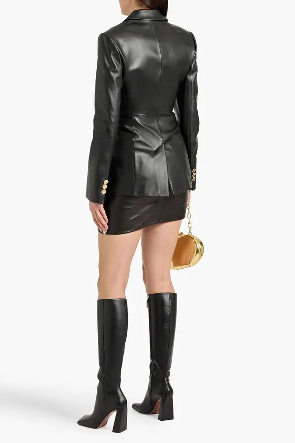Versace Leather Blazer