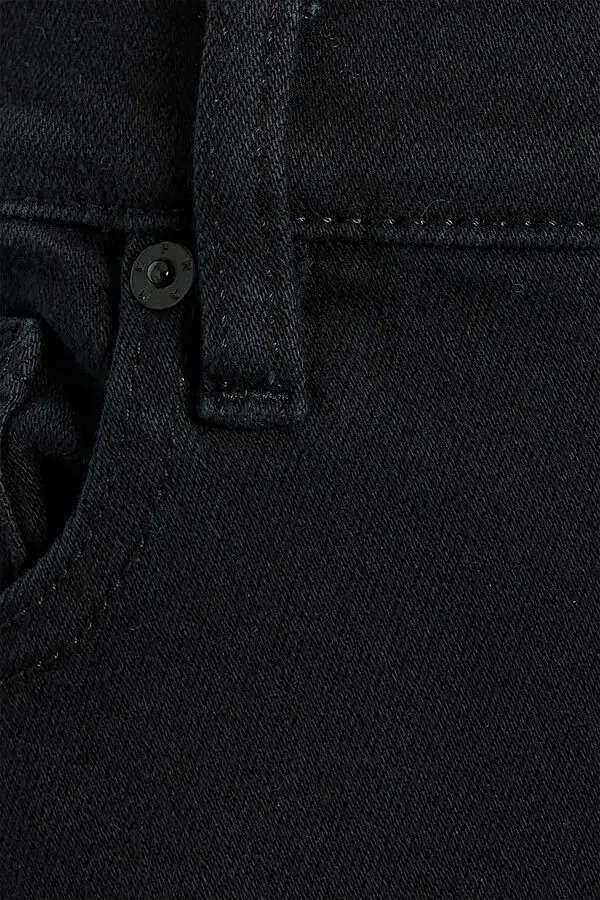 FRAME The Icon Mid-rise Flared Jeans - Black