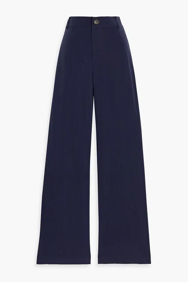 Vince Tencel™ Lyocell-blend Wide-leg Pants - Navy