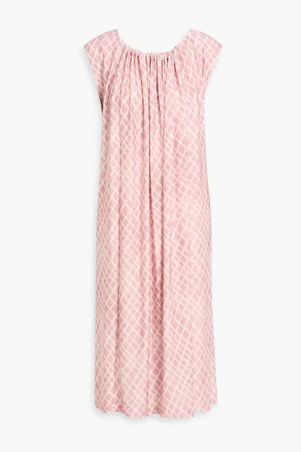 Marni Printed Satin-jersey Midi Dress