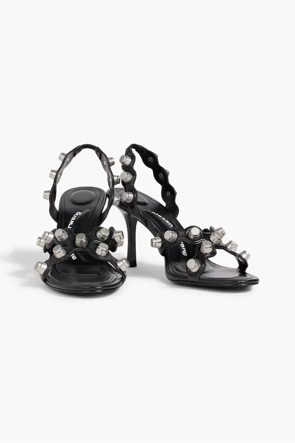 Alexander Wang Rexa Embellished Leather Sandals