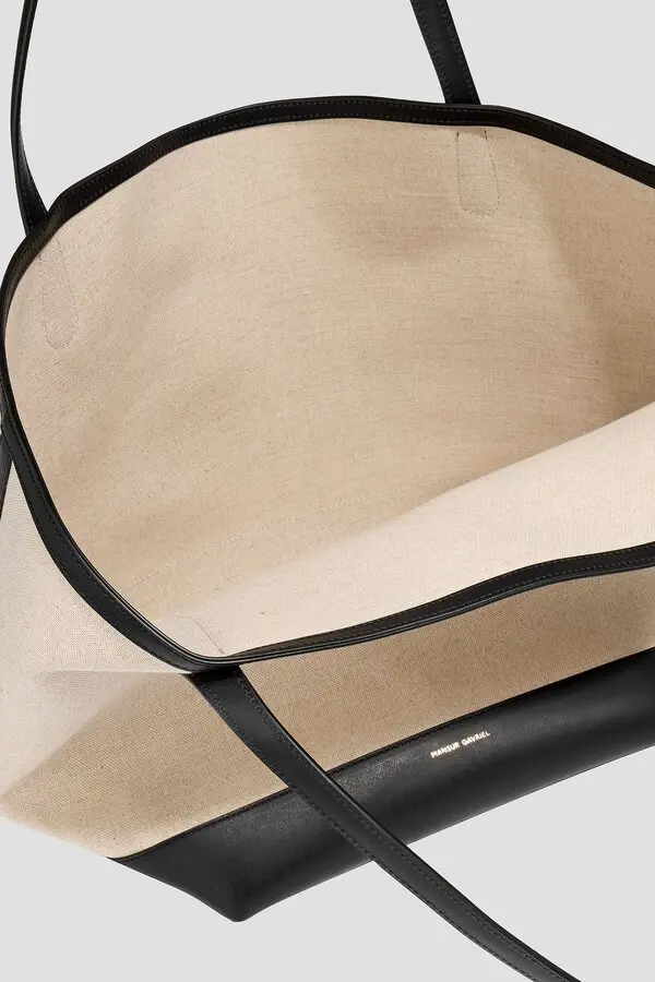 MANSUR GAVRIEL Leather-trimmed Canvas Tote