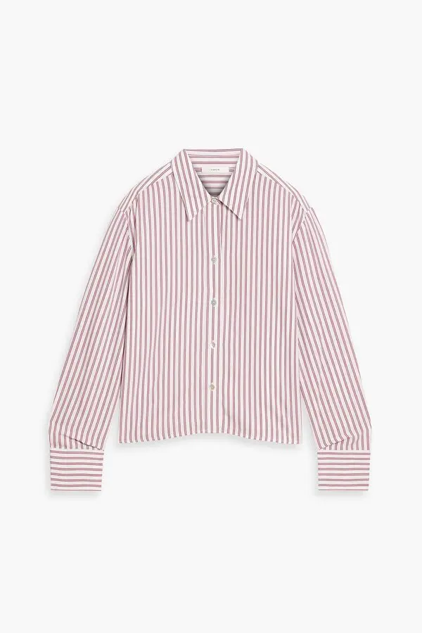 Vince Striped Poplin Shirt