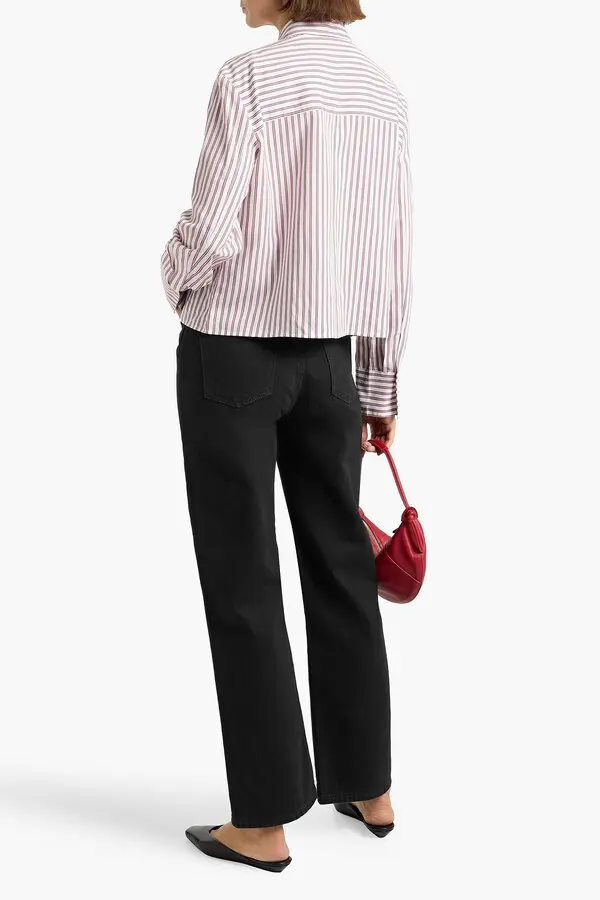 Vince Striped Poplin Shirt