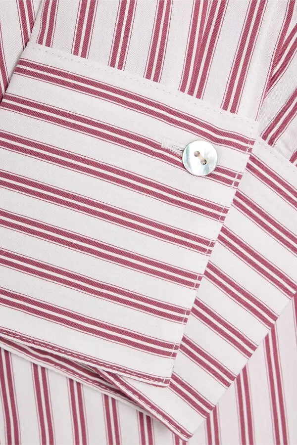 Vince Striped Poplin Shirt
