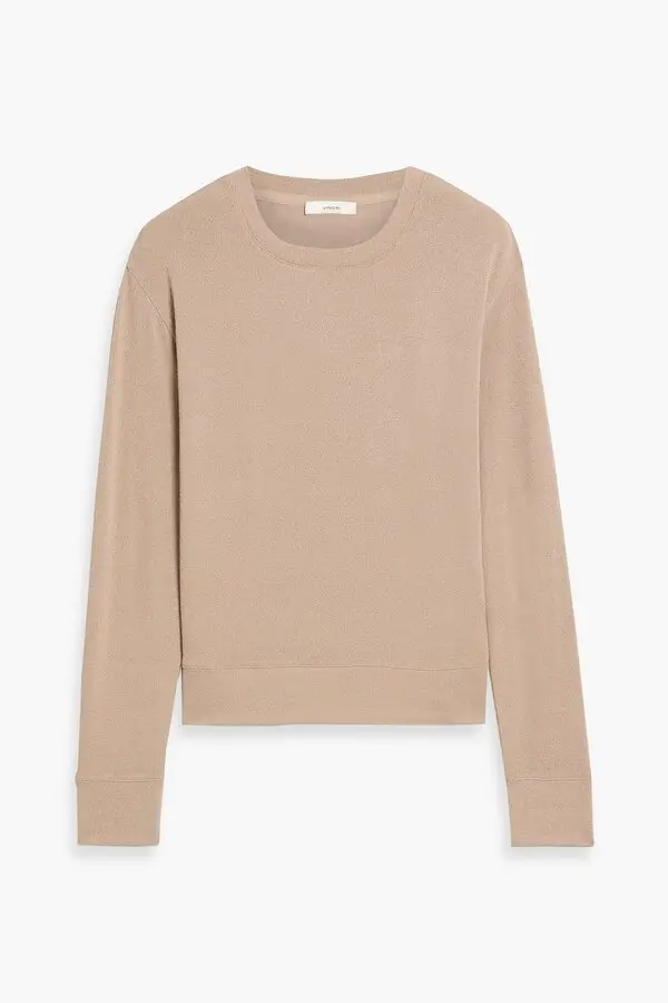 Vince Stretch-knit Sweater - Neutral