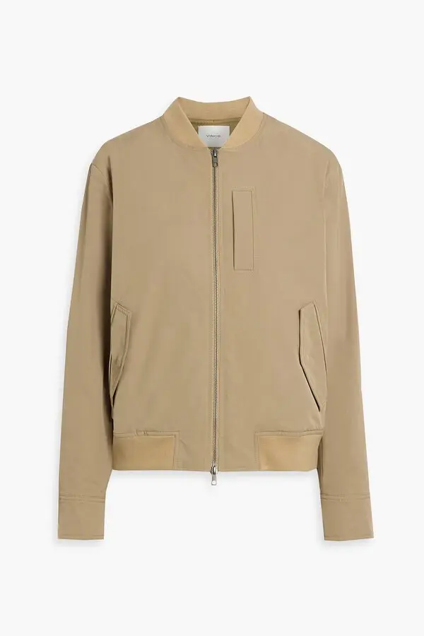 Vince Shell Bomber Jacket - Sand