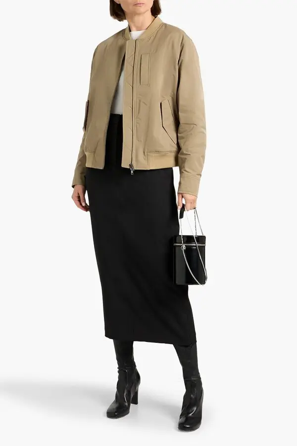 Vince Shell Bomber Jacket - Sand
