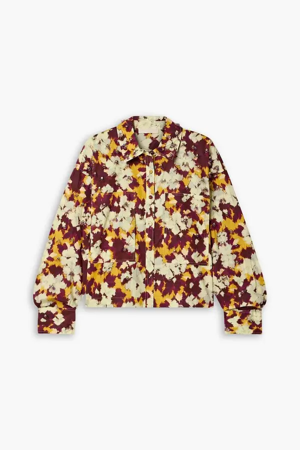Ulla Johnson Aria Embellished Printed Shirt