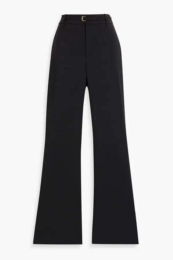 Vince Belted Grain De Poudre Bootcut Pants