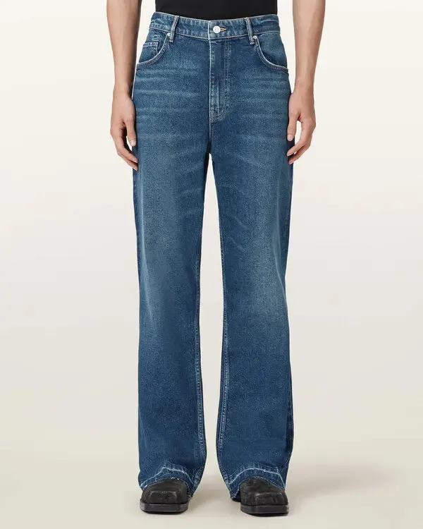 ALLSAINTS Flint Bootcut Denim Jeans - Blue