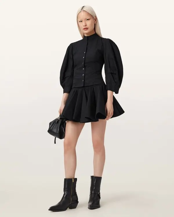 ALLSAINTS Tulip Ponte Mini Skirt