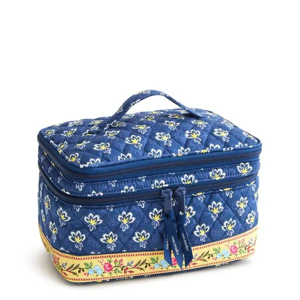 VERA BRADLEY Brush Up Cosmetic Case - Blue