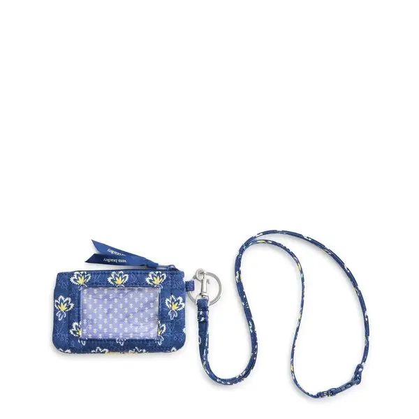VERA BRADLEY Zip Id Pouch W/breakaway Lanyard - Blue