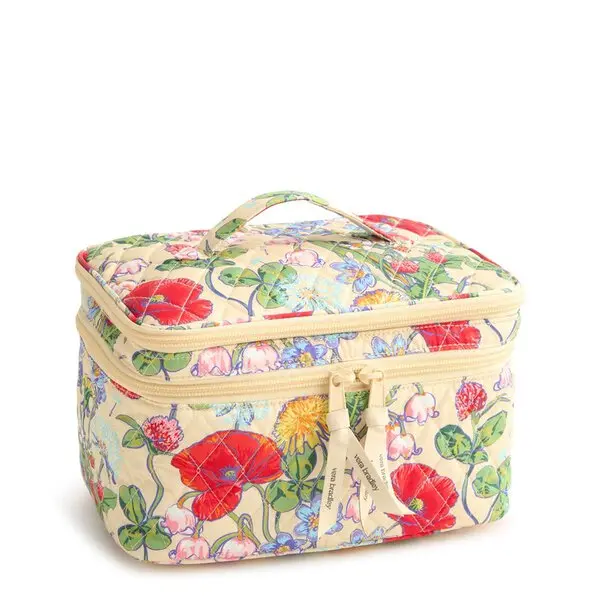 VERA BRADLEY Brush Up Cosmetic Case In All The Pretty Wildflowers - Yellow