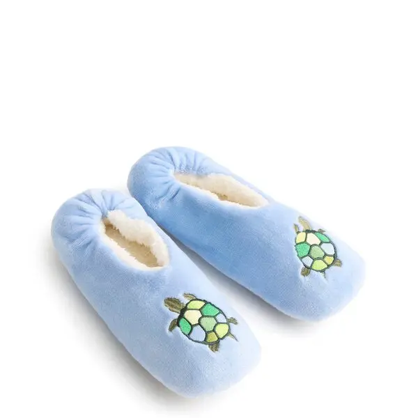 VERA BRADLEY Fleece Slipper Socks - Blue