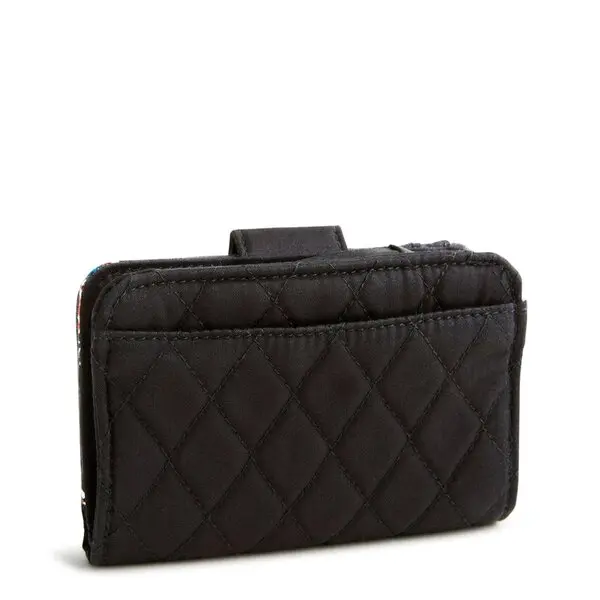 VERA BRADLEY Small Turnlock Wallet In Moonless Night - Black
