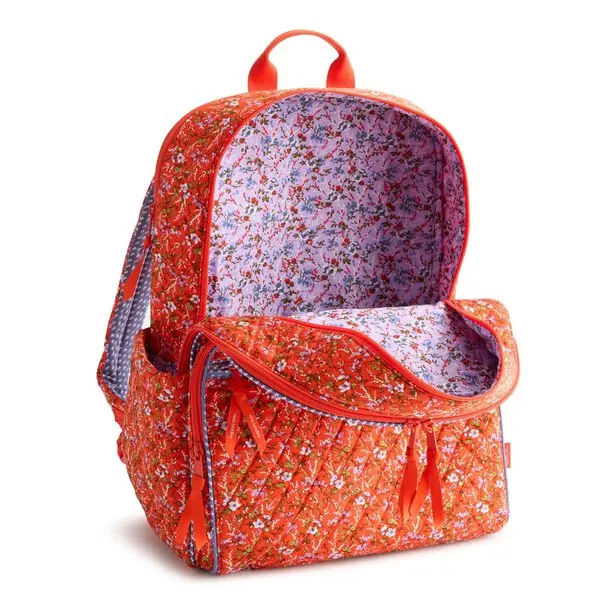 VERA BRADLEY Large Bancroft Backpack - Orange
