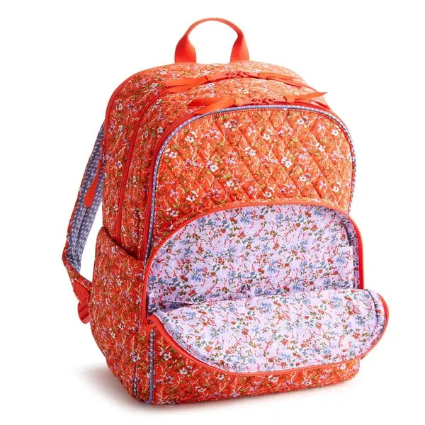 VERA BRADLEY Large Bancroft Backpack - Orange