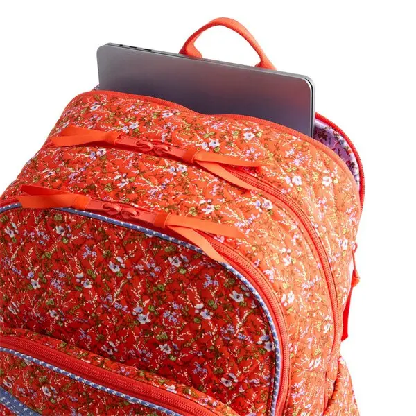 VERA BRADLEY Large Bancroft Backpack - Orange