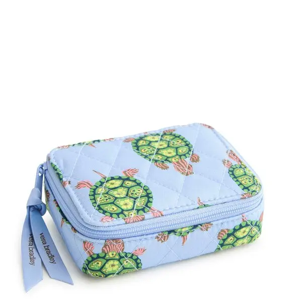 VERA BRADLEY Travel Pill Case In Slow Dance - Blue
