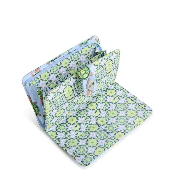 VERA BRADLEY Turnlock Wallet In Slow Dance