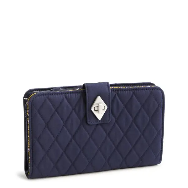 VERA BRADLEY Turnlock Wallet - Blue