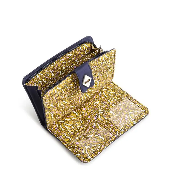 VERA BRADLEY Turnlock Wallet In Peacoat