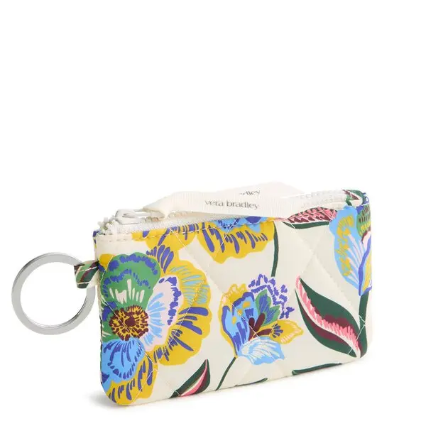 VERA BRADLEY Zip Id Case In Gardenia Garden - White