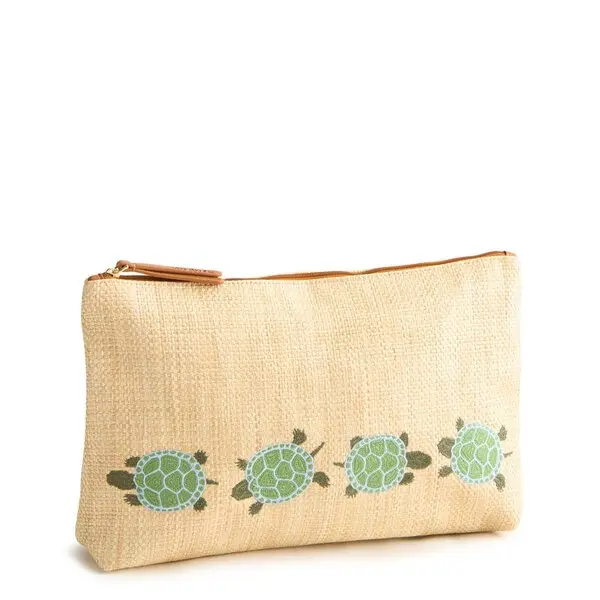 VERA BRADLEY Large Printed Pouch - Brown