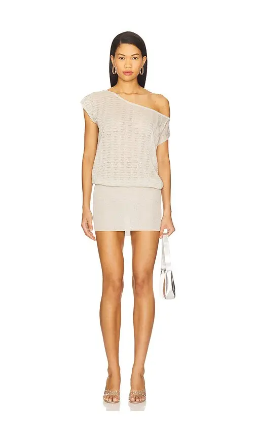 I.AM.GIA Xola Metallic Mini Dress - Silver