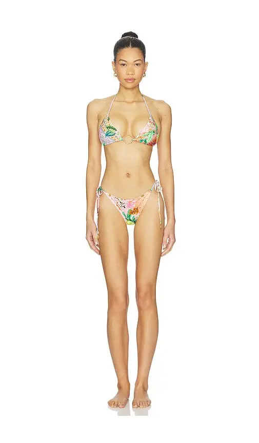 Luli Fama Crystallized Seamless Ruched Bottoms