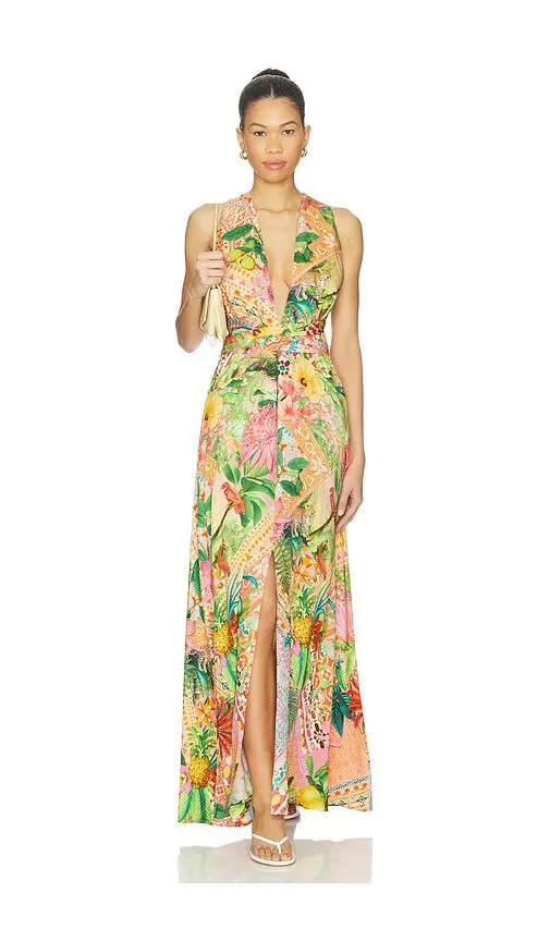 Luli Fama Convertible Maxi Dress - Multicolor