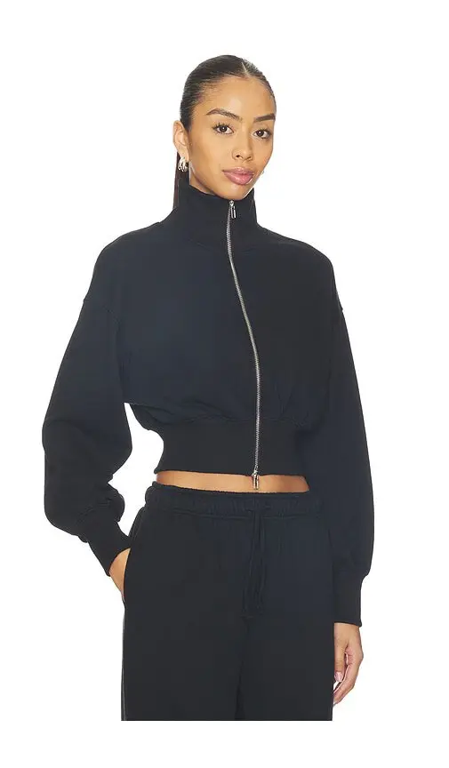 Superdown Branka Zip Up Jacket - Black
