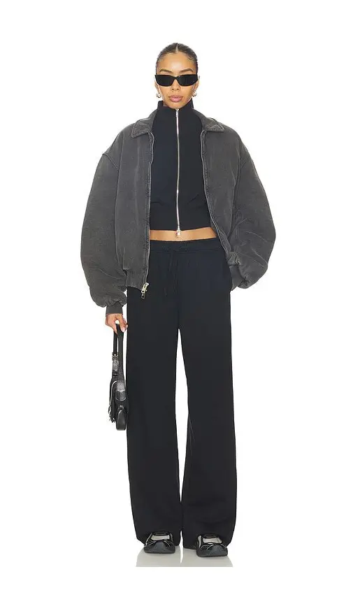 Superdown Branka Zip Up Jacket - Black