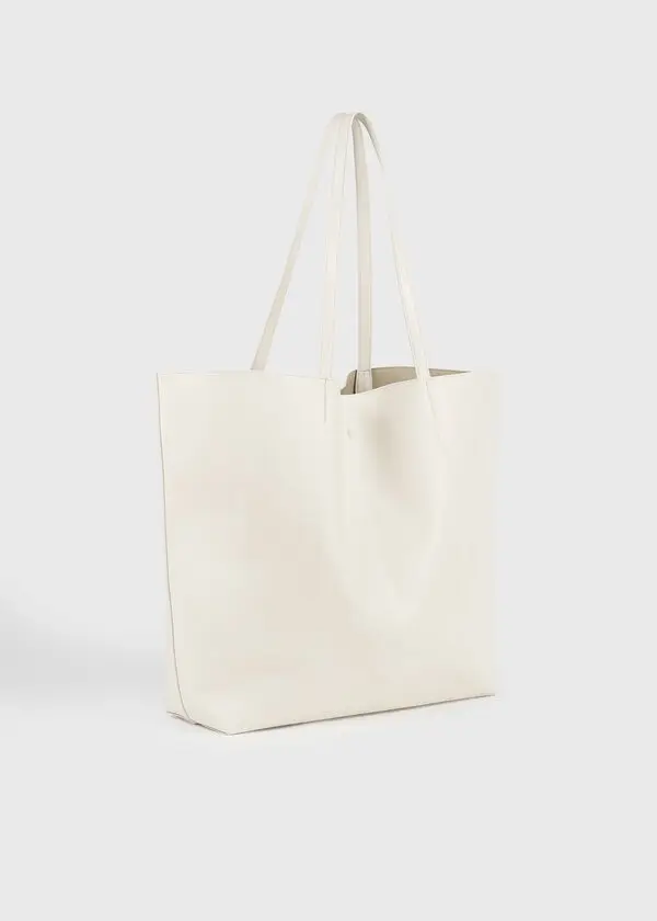 TOTEME Roam Leather Tote - Stone