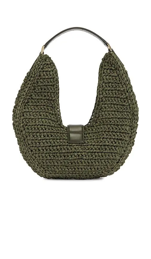 ANINE BING Lou Shoulder Bag - Olive