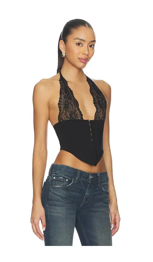 I.AM.GIA Ellena Corset With Lace Detailing And Halter Neck
