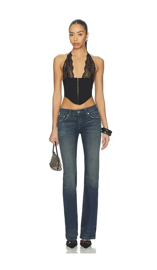 I.AM.GIA Ellena Corset With Lace Detailing And Halter Neck