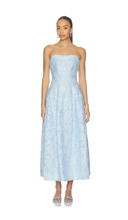 Simkhai Valeria Jacquard Midi Dress