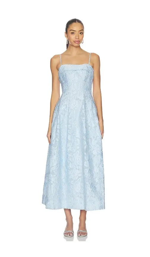 Simkhai Valeria Jacquard Midi Dress