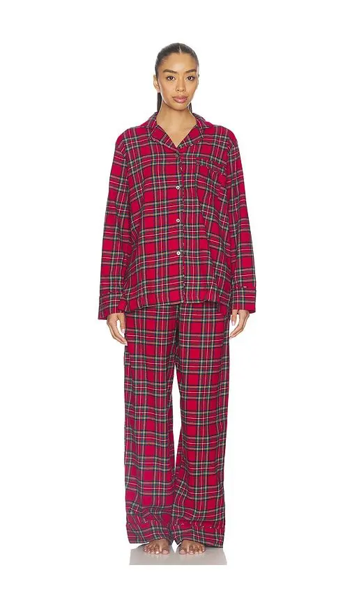 Polo Ralph Lauren Madison Pj Set In Red - Estate Plaid
