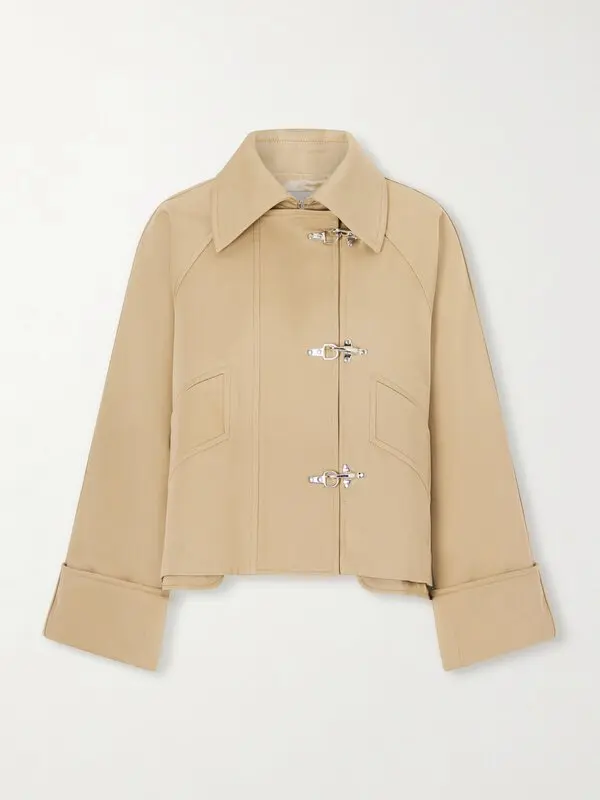 PATOU Cotton-gabardine Cropped Jacket