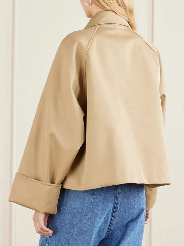 PATOU Cotton-gabardine Cropped Jacket