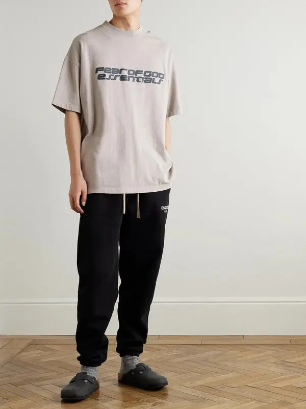 Fear Of God 90s Oversized Logo-print Cotton-jersey T-shirt