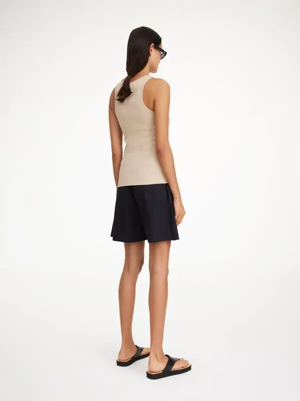 BY MALENE BIRGER Siona Organic Cotton Shorts - Black