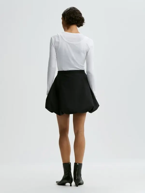 BY MALENE BIRGER Brey Organic Cotton Mini Skirt - Black