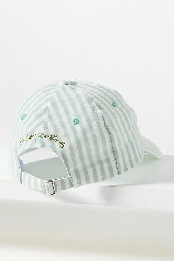 FRASIER STERLING Seersucker Baseball Cap - Green