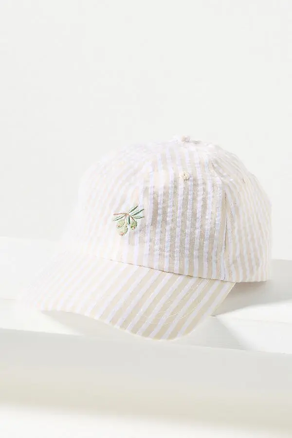 FRASIER STERLING Seersucker Baseball Cap - Tan