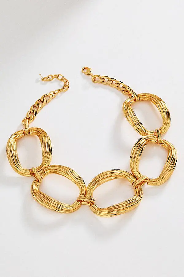 Anthropologie Chunky Chain Necklace - Gold
